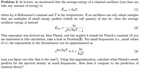 Solved Problem 2 In Lecture We Mentioned That The Average