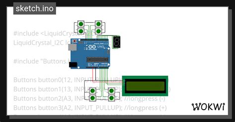 Button Debounce Long Press Wokwi ESP STM Arduino Simulator