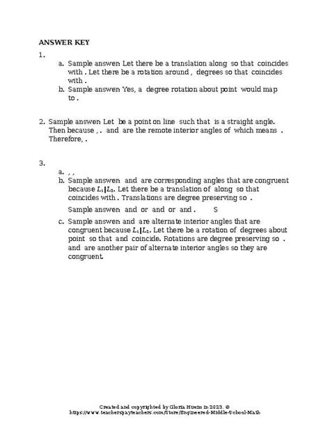 Eureka Math 8th Grade End Of Module 2 Test By Engineered Middle School Math