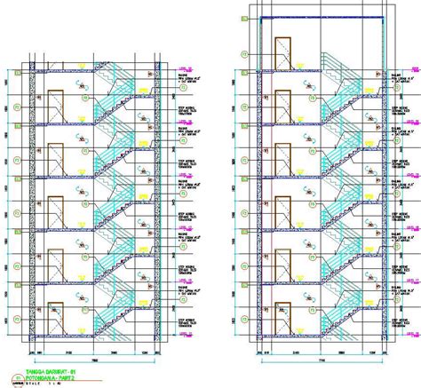 Staircase Detail Section Drawing In AutoCAD Dwg File Cadbull