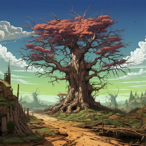 Premium Ai Image Fantasy Tree Premium Ai Image Fantasy Tree