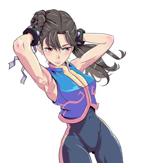 Safebooru 1girl Bracelet Breasts Brown Hair Capcom Chun Li Closed