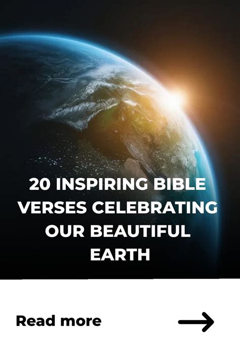 20 Inspiring Bible Verses Celebrating Our Beautiful Earth Bible
