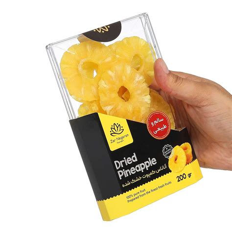 آناناس کمپوت خشک شده زرنگاران 200 گرمی فروشگاه اینترنتی محصولات ارگانیک و طبیعی پارگام