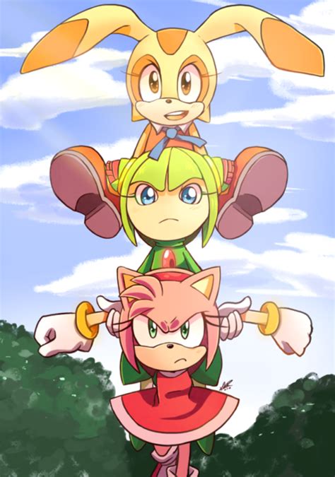 Amy And Cream And Cosmo Sonic X