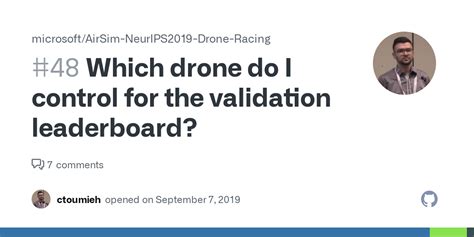 Which Drone Do I Control For The Validation Leaderboard · Issue 48 · Microsoftairsim