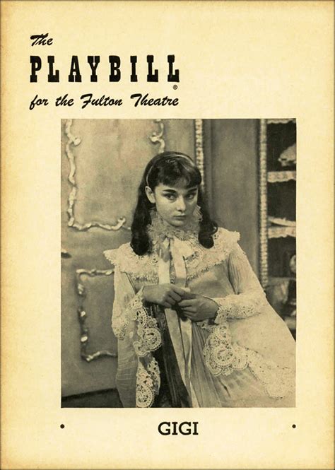 Gigi Broadway Helen Hayes Theatre 1951 Playbill