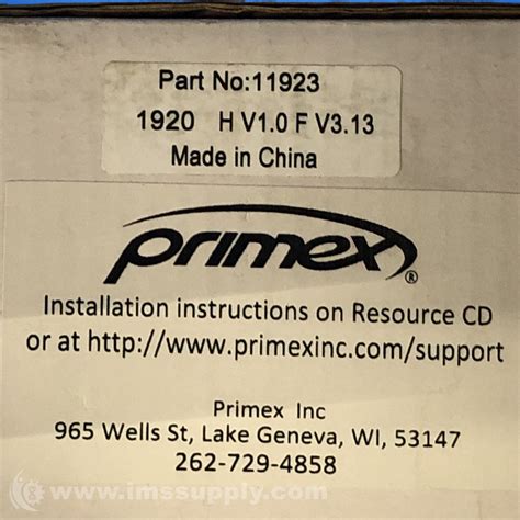 Primex Inc 11923 Digital Clock Ims Supply