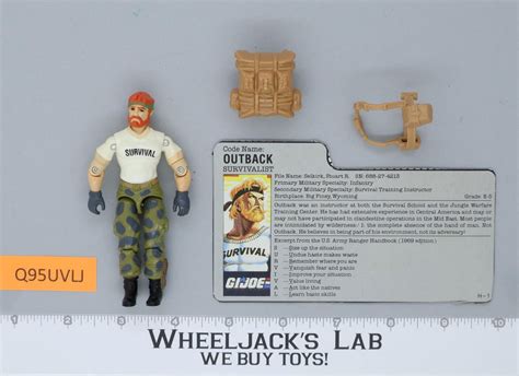 Outback V1 Gi Joe 1987 Hasbro Vintage Action Figure Wheeljacks Lab