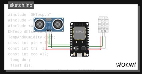 Abarnatl Ultrasonic Sensor Thingspeak Wokwi ESP STM Arduino Simulator