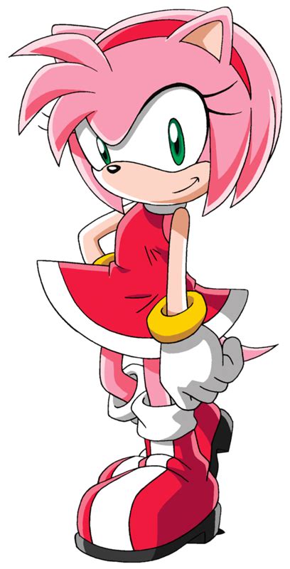 Amy Rose Standing Amy The Hedgehog Hammer Amy Rose Hammer Png Amy