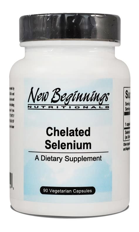 Chelated Selenium 90 Caps Minerals New Beginnings Nutritionals