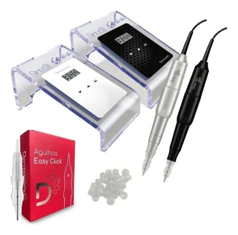 Kit Dermografo Sharp 300 Pro Prata Ctrl Sirius Dermocamp Frete Grátis