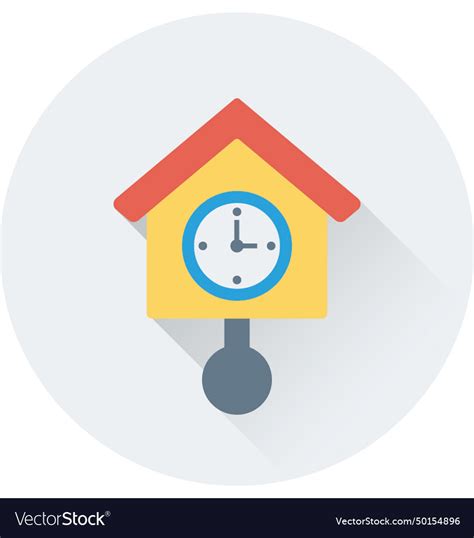Cuckoo Clock Icon Royalty Free Vector Image Vectorstock