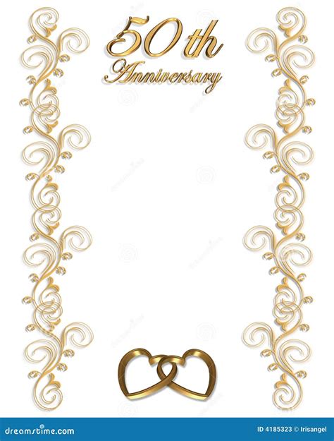 50th Wedding Anniversary Borders