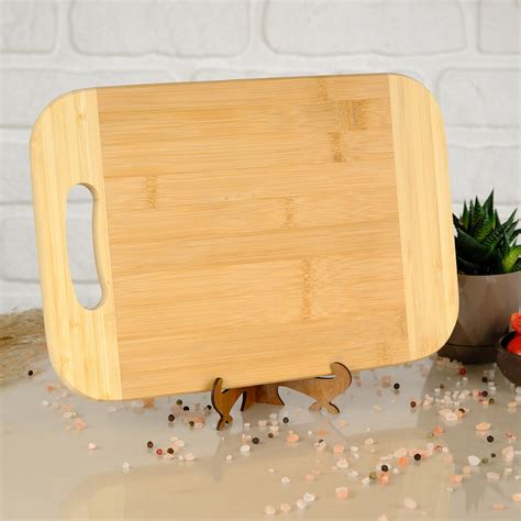 Bamboo Two Tone Kesme Tahtasi Large Set 26×36 Cm Hunpodi