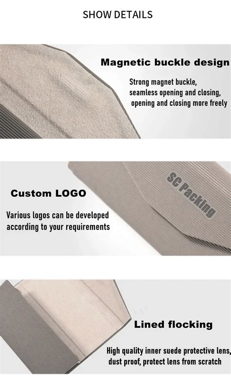 Hard Paper Drawer Sunglass Package Cases Custom Logo Luxury Eyewear Sun