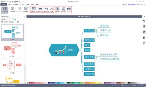 Mindmaster如何自定义创建思维导图幻灯片？