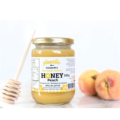 Peach Honey Raw Honey With A Peach Y Goodness Made In Canada