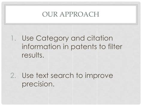 Ppt Patent Search Using Ipc Classification Vectors Powerpoint