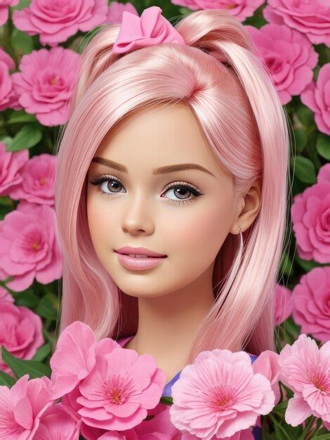 Fondo Rosa Niña Rosa Foto Premium