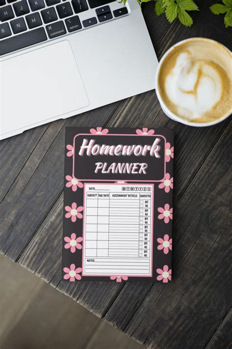 Homework Planner Assignments For Elementary Middle And High School