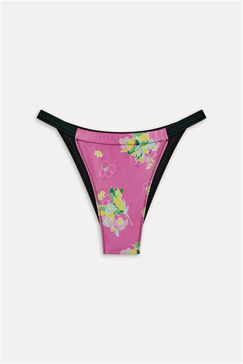 Amore Cheeky Bikini Bottom Midnight Blossom