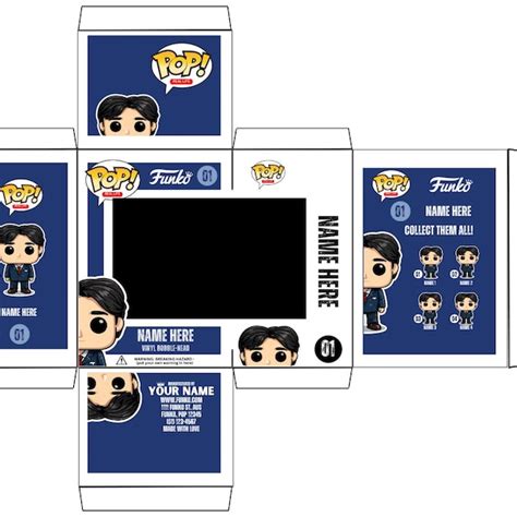 Plantilla Caja Funko Pop Canva Etsy España