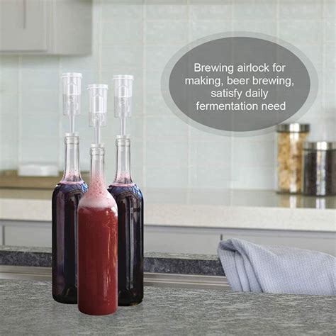 2x Fermentation Lids Airlock Kit With 6 Stopper Air Locks Fermentation