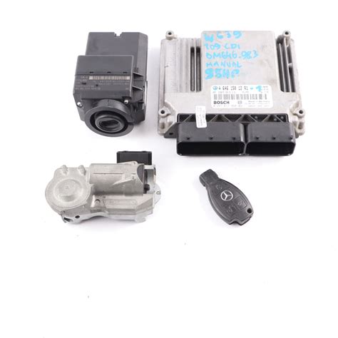 Mercedes W639 109 Cdi Om646983 Engine Module Ecu Kit A6461501291 Key