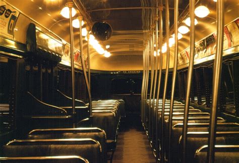 Inside Pcc Car Streetcar Interior At Night At Division 20 Flickr