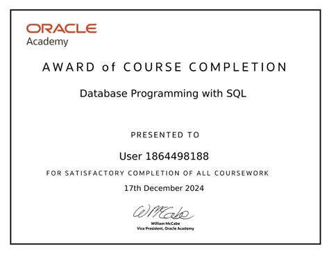 Oracleacademy Sql Databaseprogramming Continuouslearning