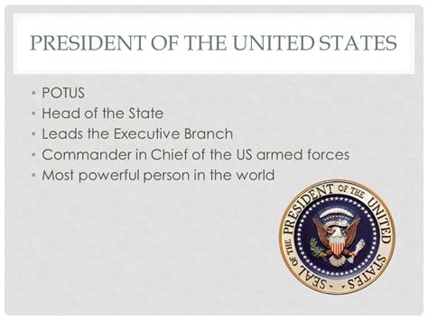 Article Ii The Executive Branch President Of The United States Potus