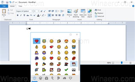 Emoji Panel Windows