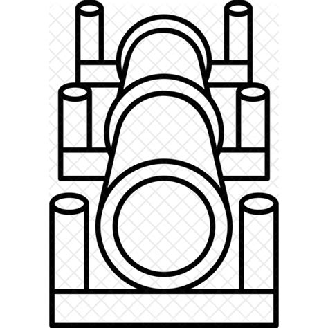 Pipeline Icon Download In Line Style
