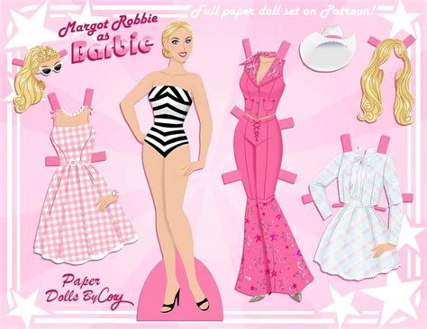 Paper Dolls By Cory Barbie Puppen Papier