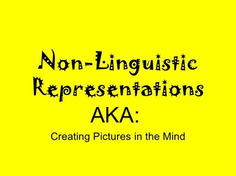 Non Linguistic Pp Non Linguistic Pp