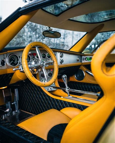 Street Homologation Yellow Car Interior Design Classic Yellow Car
