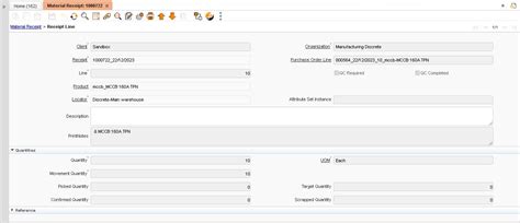 Material Receipt Line Konnect Erp Help