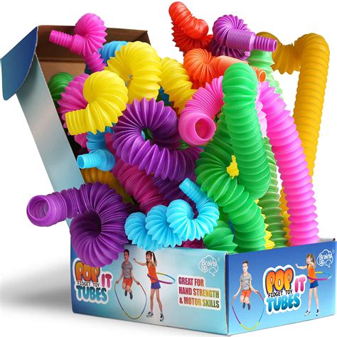 Colorful Jumbo And Mini Pop Tubes Fidget Toy Set Safe And Durable
