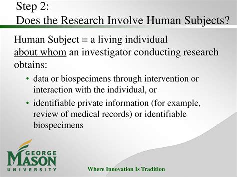 Ppt Human Subjects Research Review Irb At George Mason Powerpoint