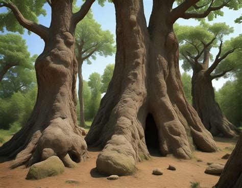 Stone Age Trees Stable Diffusion Online