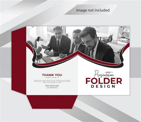 Premium Vector Corporate Presentation Folder Or Creative File Folder