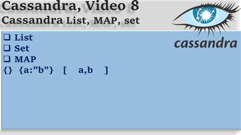 Cassandra Video 8 Map List And Set Youtube