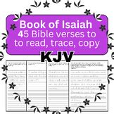 Book Of Isaiah Copy Work 45 Kjv Bible Verses Dotted Primary Tracing