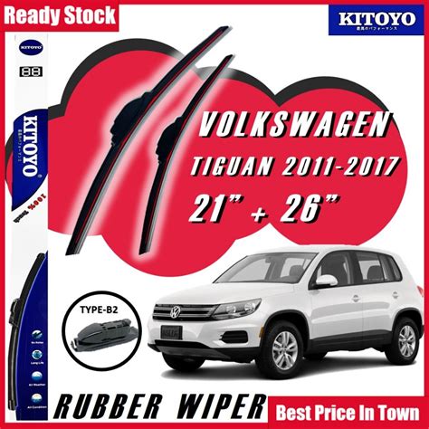 Kitoyo Premium Rubber Car Wiper Windshied For Volkswagen Tiguan 2011