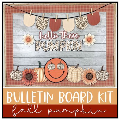 Fall Bulletin Board Kit Classroom Decor Retro Etsy