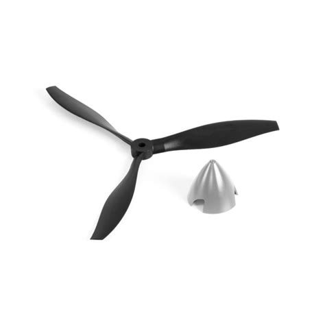 Kavan Three Blade Propeller And Cone Pilatus Pc 6 Rc Flash