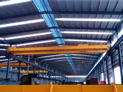 Warehouse European Type Double Girder Bridge Overhead Crane 10 Ton With