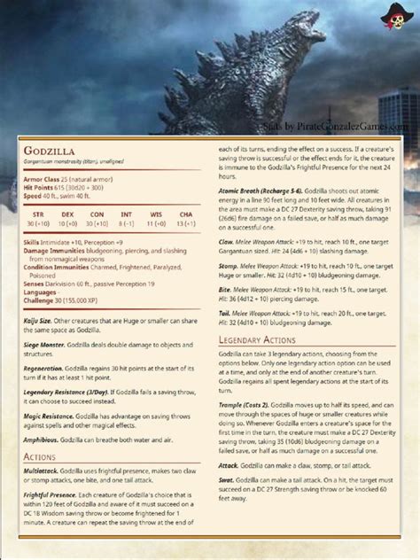 Godzilla Pdf